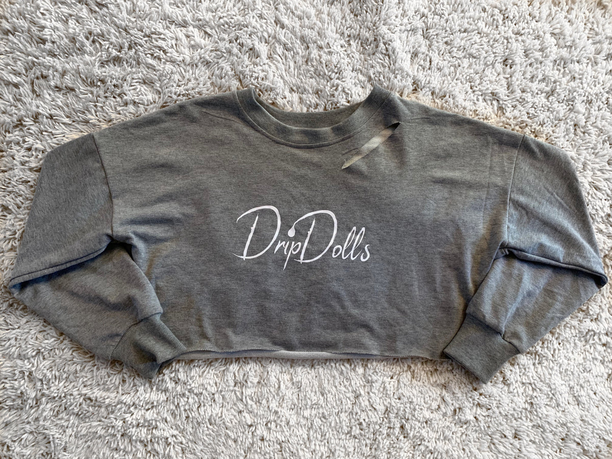 DripDolls Crop Sweatshirt – DRIP DOLLS FITNESS